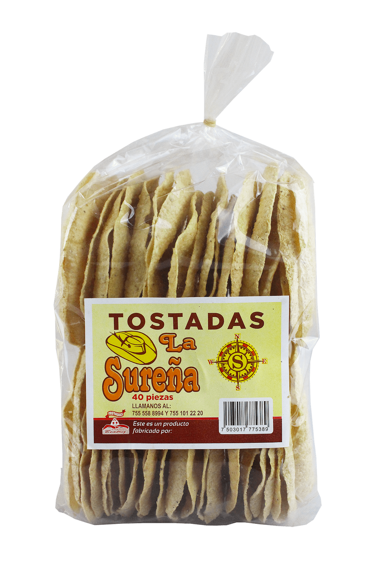Tostadas Sureñas 40 Pz. - Industrias Doña Beatriz